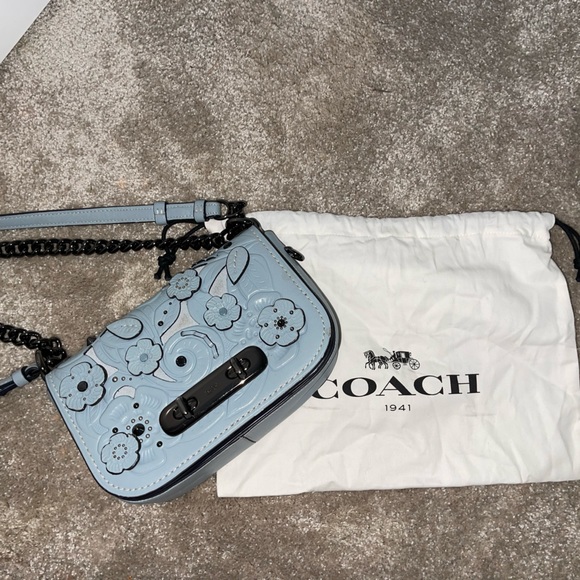 Coach | Bags | Slightly Used Baby Blue Coach Swagger Shoulder Bag With ...